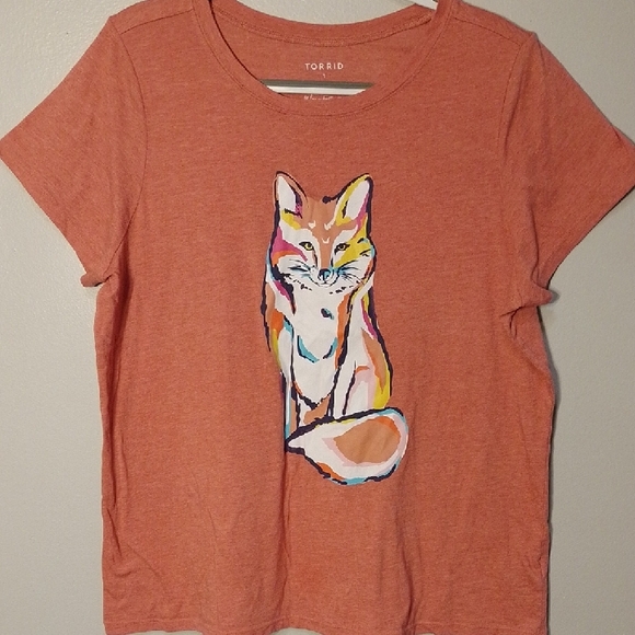 torrid | Tops | Torrid Orange Cat Graphic Tshirt | Poshmark